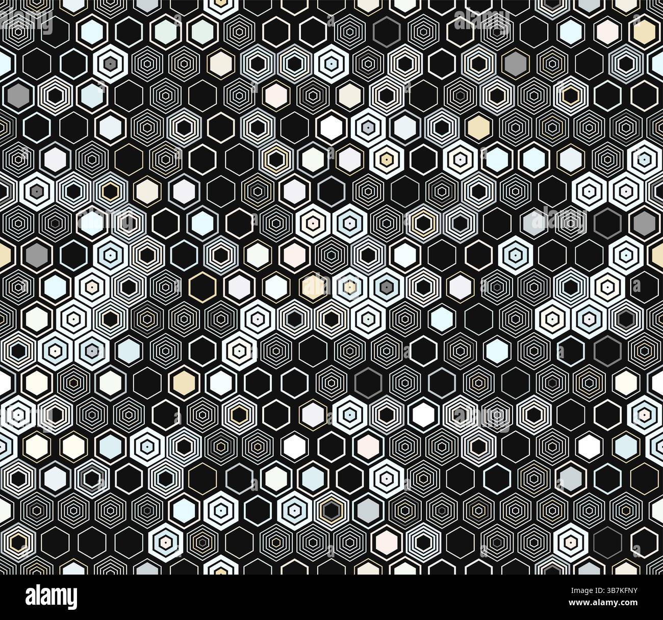 Hexagon Pattern. Geometric elements of varied style and color ...