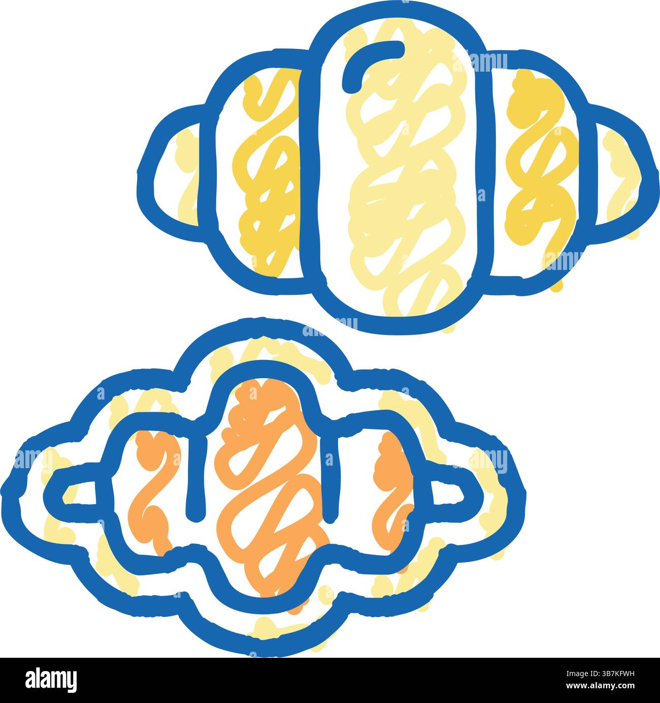 gnocchi pasta icon doodle illustration Stock Vector Image & Art - Alamy