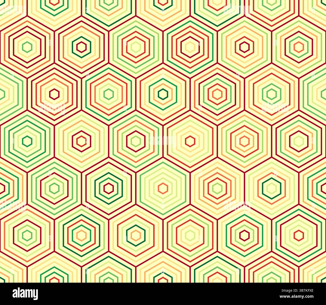 Honeycomb hexagon cells background. Simple stacked hexagons. Large honeycomb cells. Multiple ...
