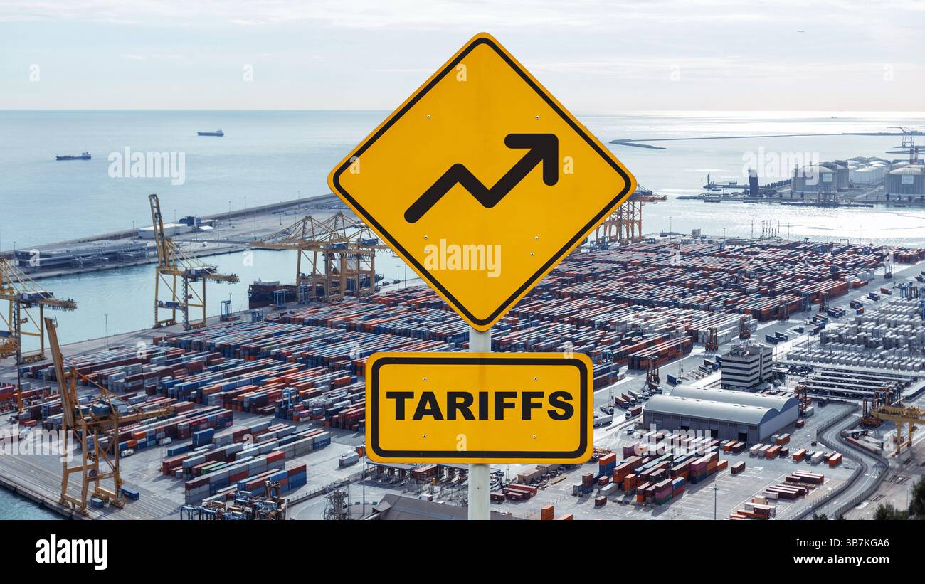 Economic Tariffs Concept. America Tariffs On EU. Crisis, Trade And ...