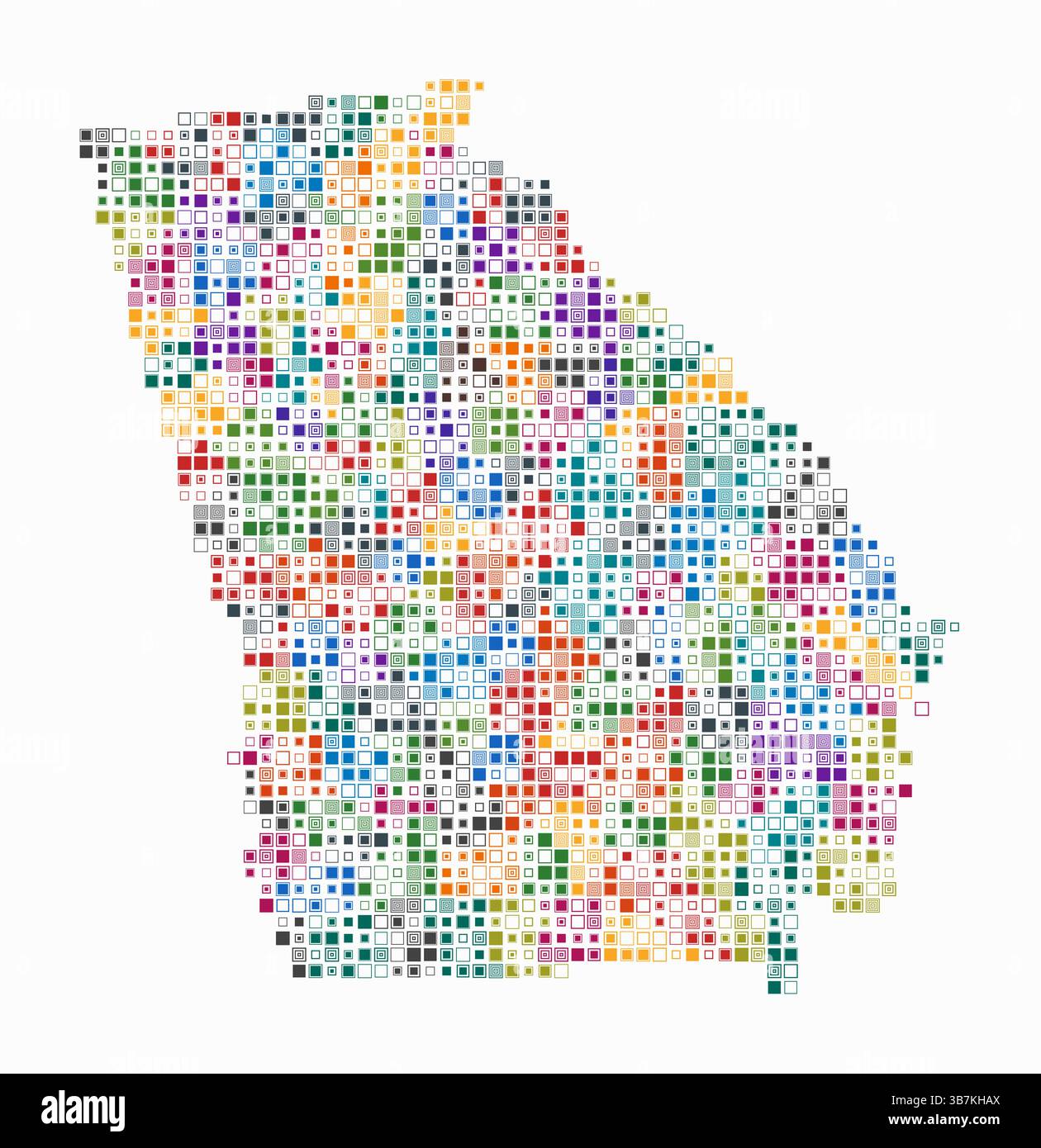 Savannah georgia on a map Stock Vector Images - Alamy