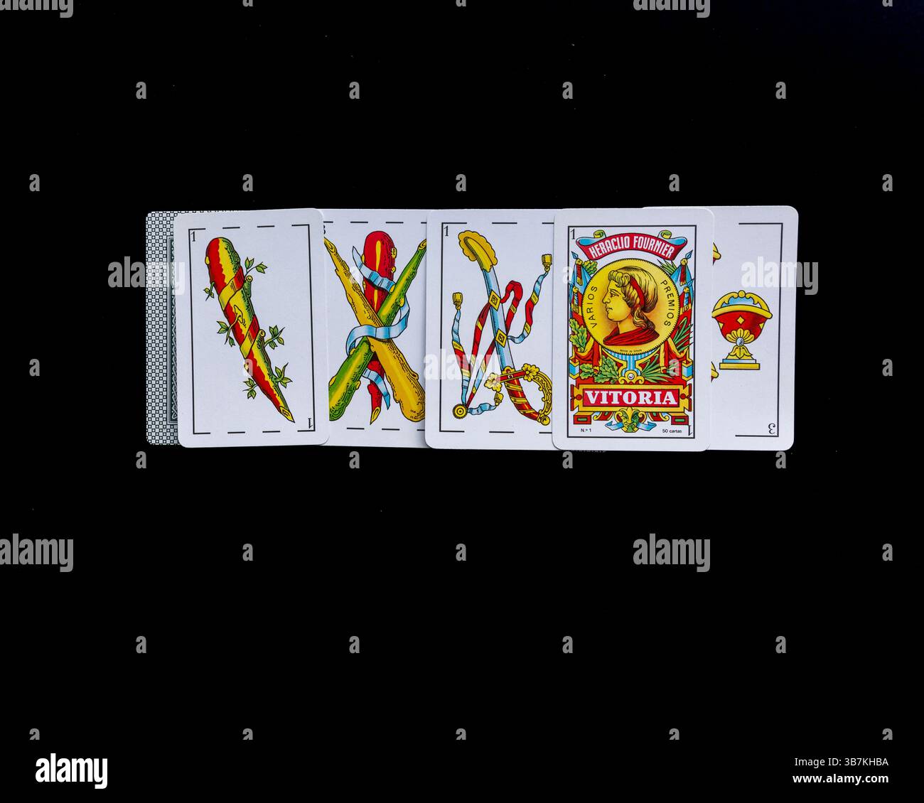 Classic Spanish Playing Cards: Traditional Game Cards Stock Photo - Alamy