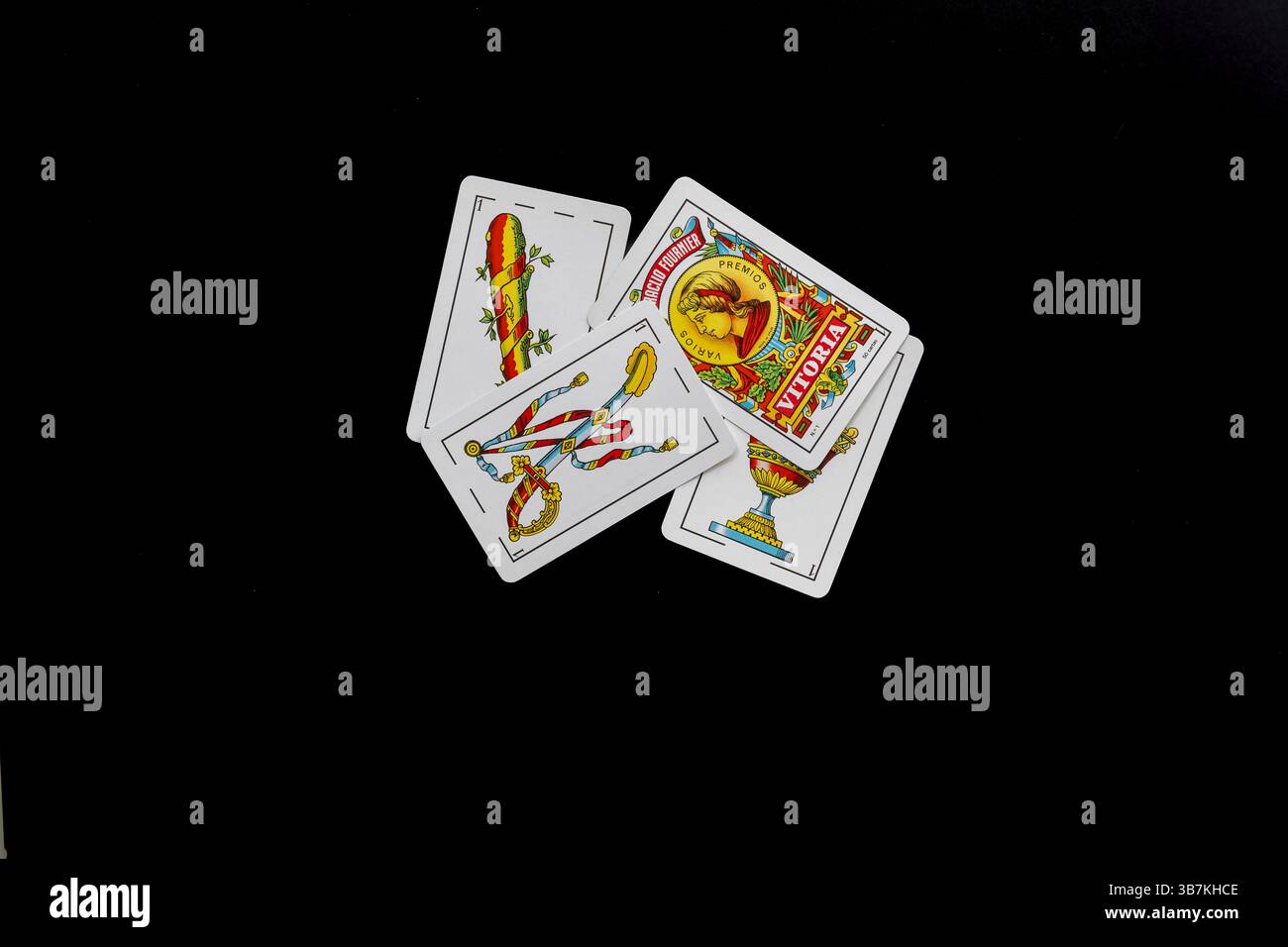 Classic Spanish Playing Cards: Traditional Game Cards Stock Photo - Alamy