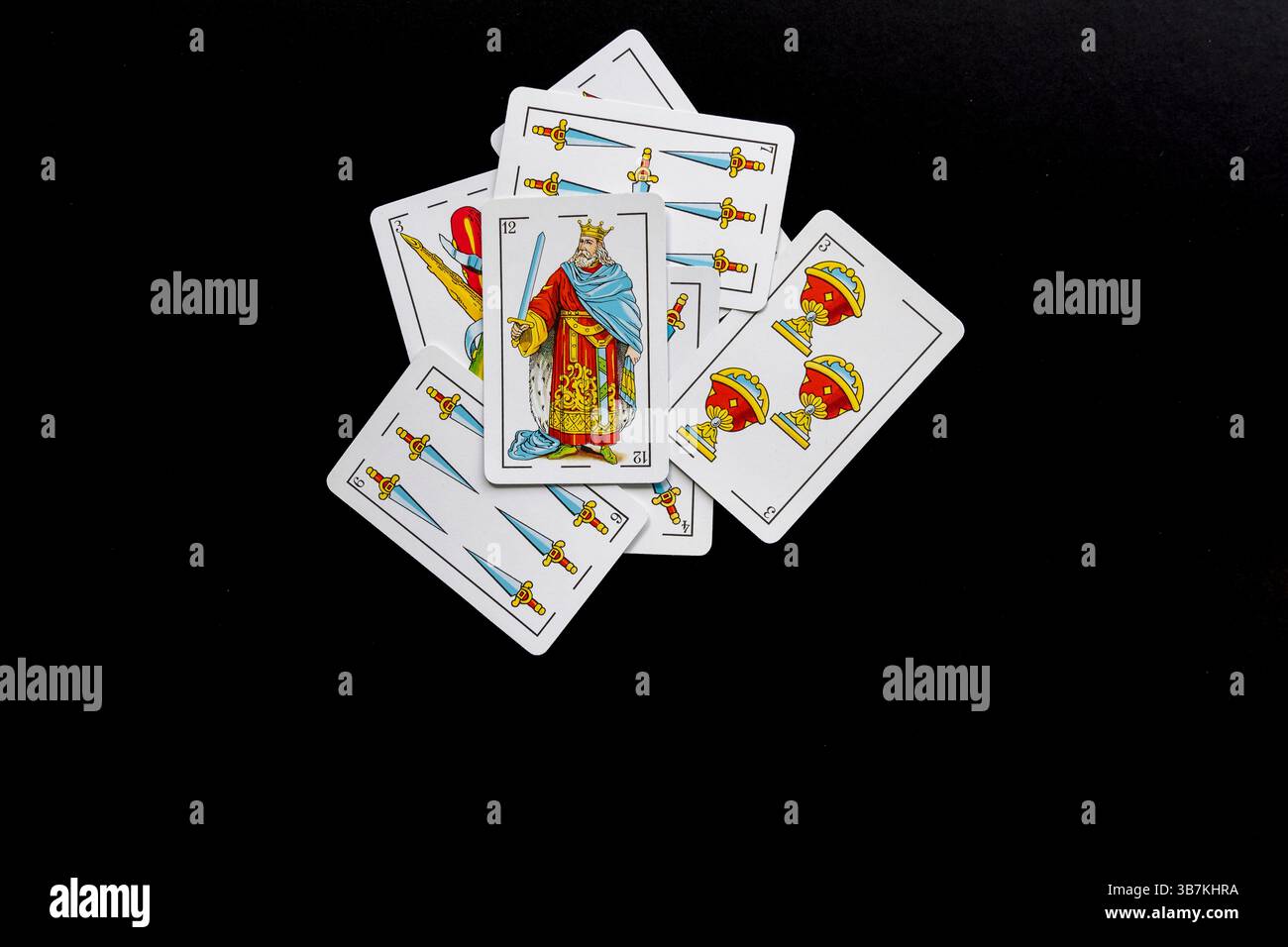 Classic Spanish Playing Cards: Traditional Game Cards Stock Photo - Alamy
