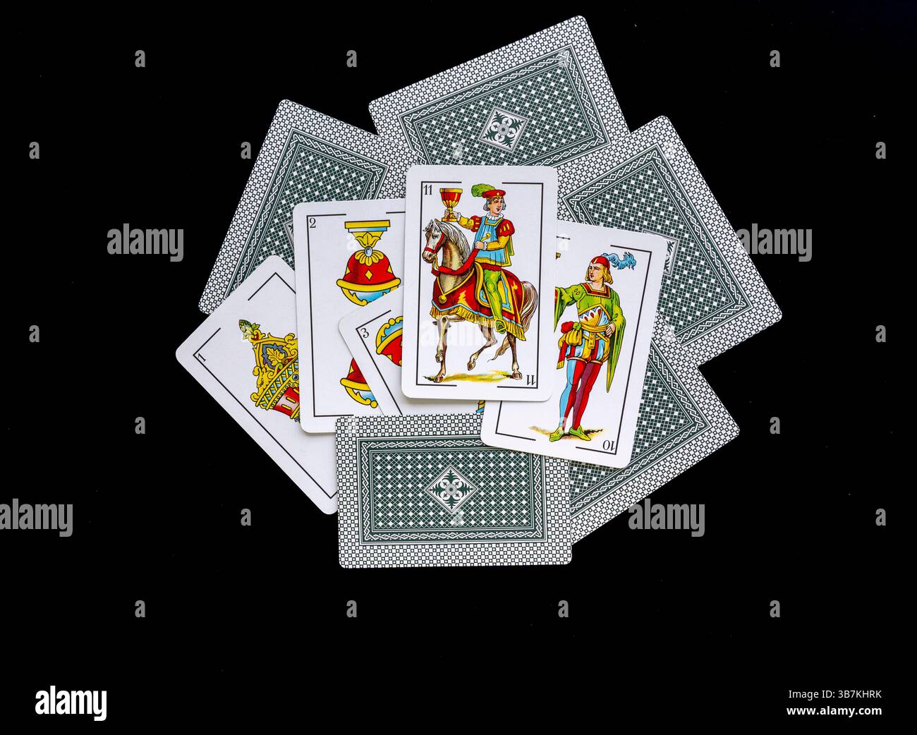 Classic Spanish Playing Cards: Traditional Game Cards Stock Photo - Alamy