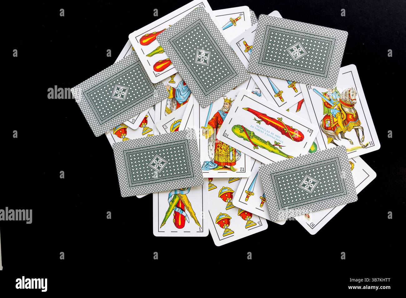 Classic Spanish Playing Cards: Traditional Game Cards Stock Photo - Alamy