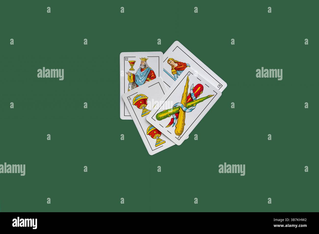 Classic Spanish Playing Cards: Traditional Game Cards Stock Photo - Alamy