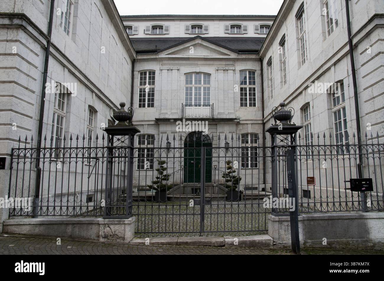 SOLOTHURN, SWITZERLAND - FEBRUARY 22, 2025: Palais Besenval baroque ...