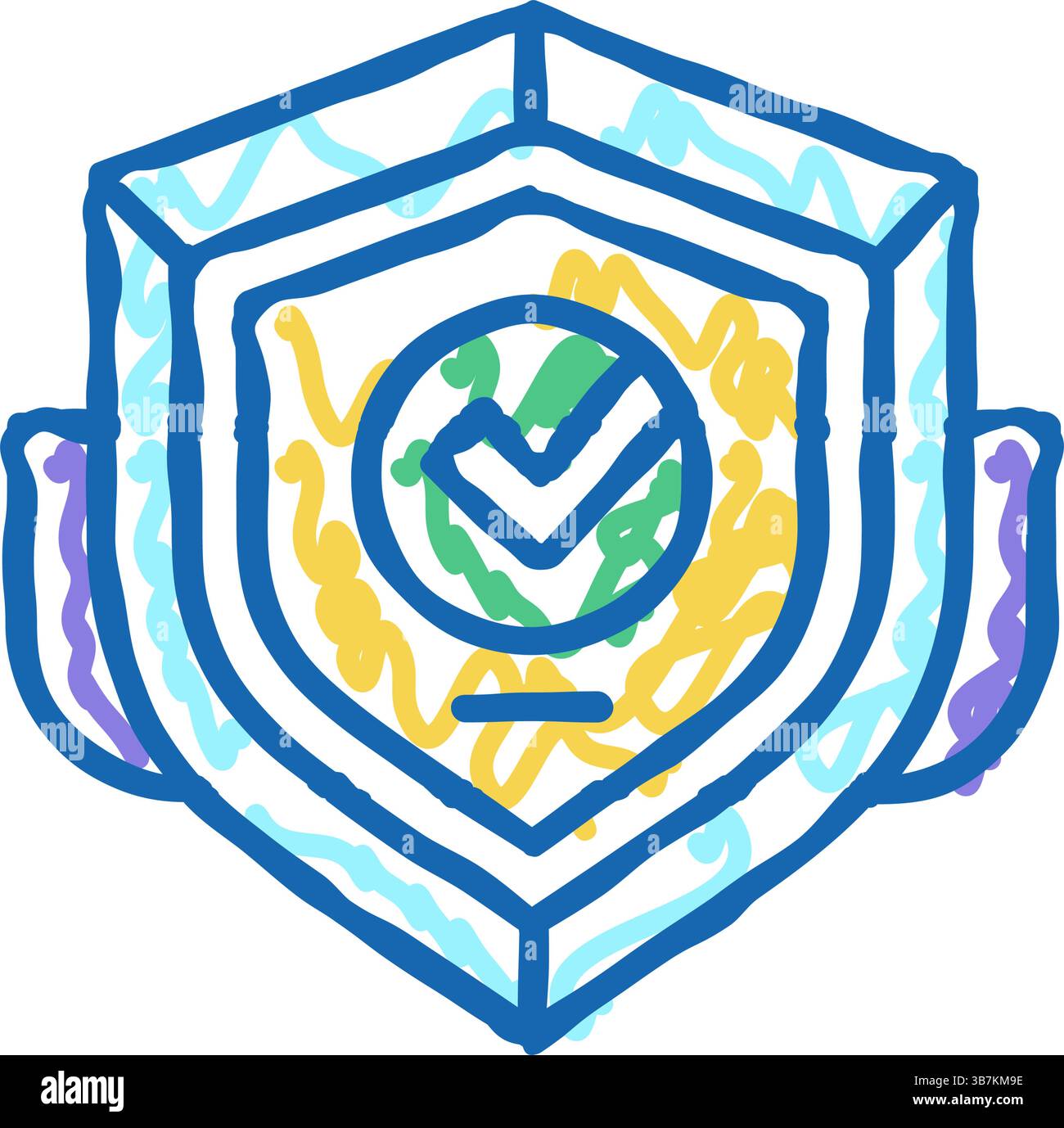 badge quality icon doodle illustration Stock Vector Image & Art - Alamy