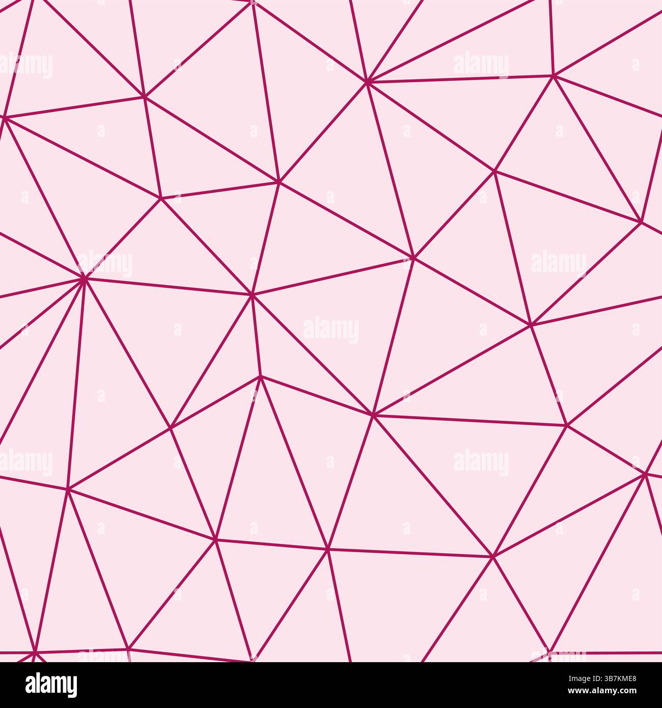 Abstract background with geometric mosaic shapes. Pink color. Medium triangle size. Thin lines ...