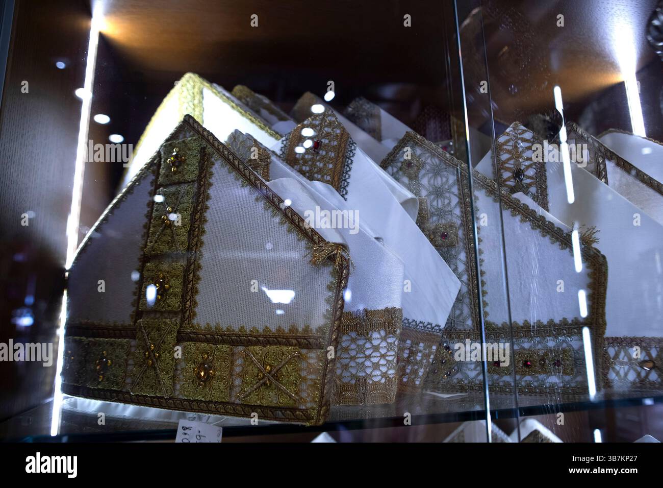 Rome, Italy, 06 May 2025. Mitries in the Mancinelli ecclesiastical ...