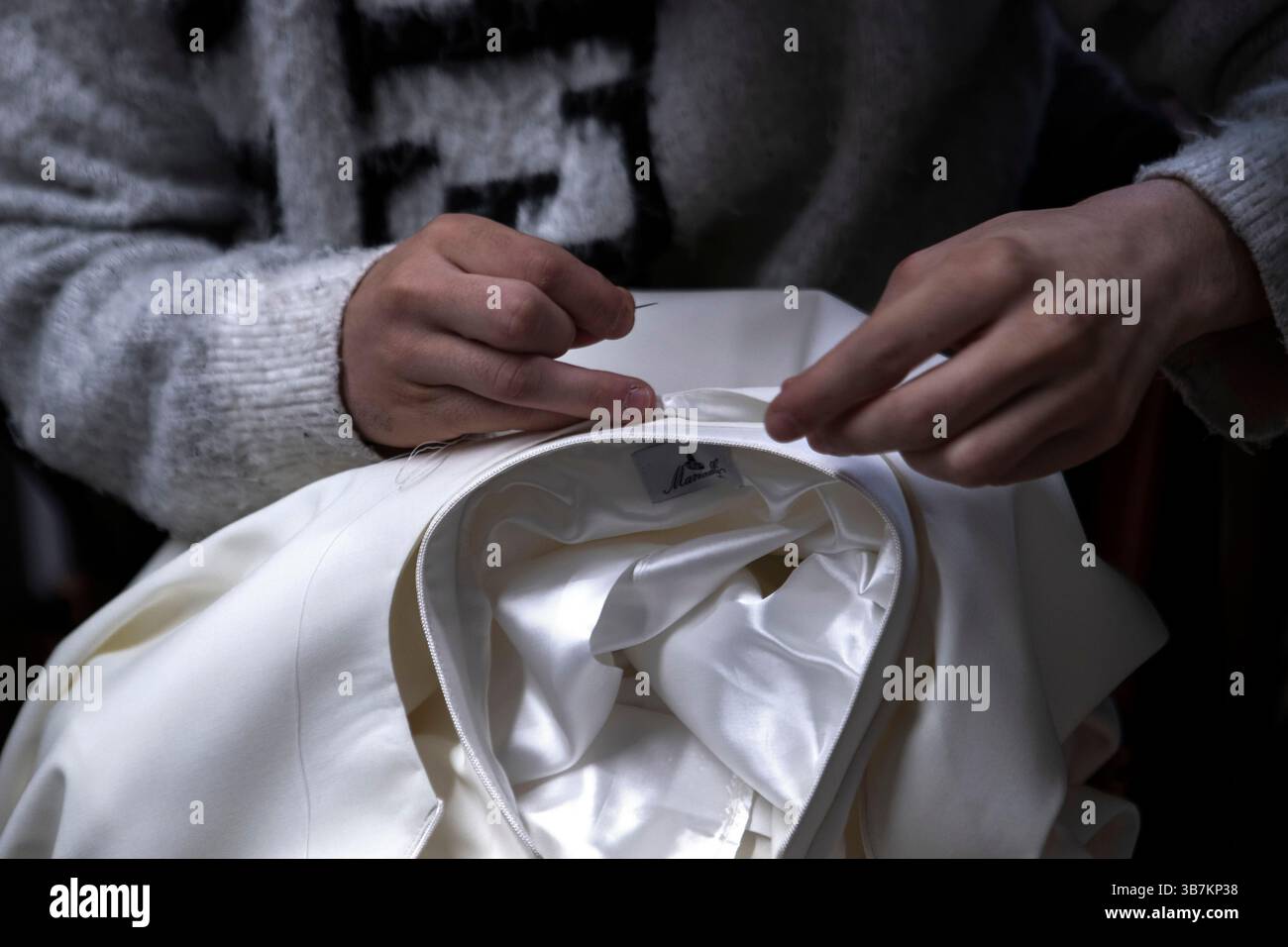 Rome, Italy, 06 May 2025. Tailor Raniero Mancinelli and his nephew ...