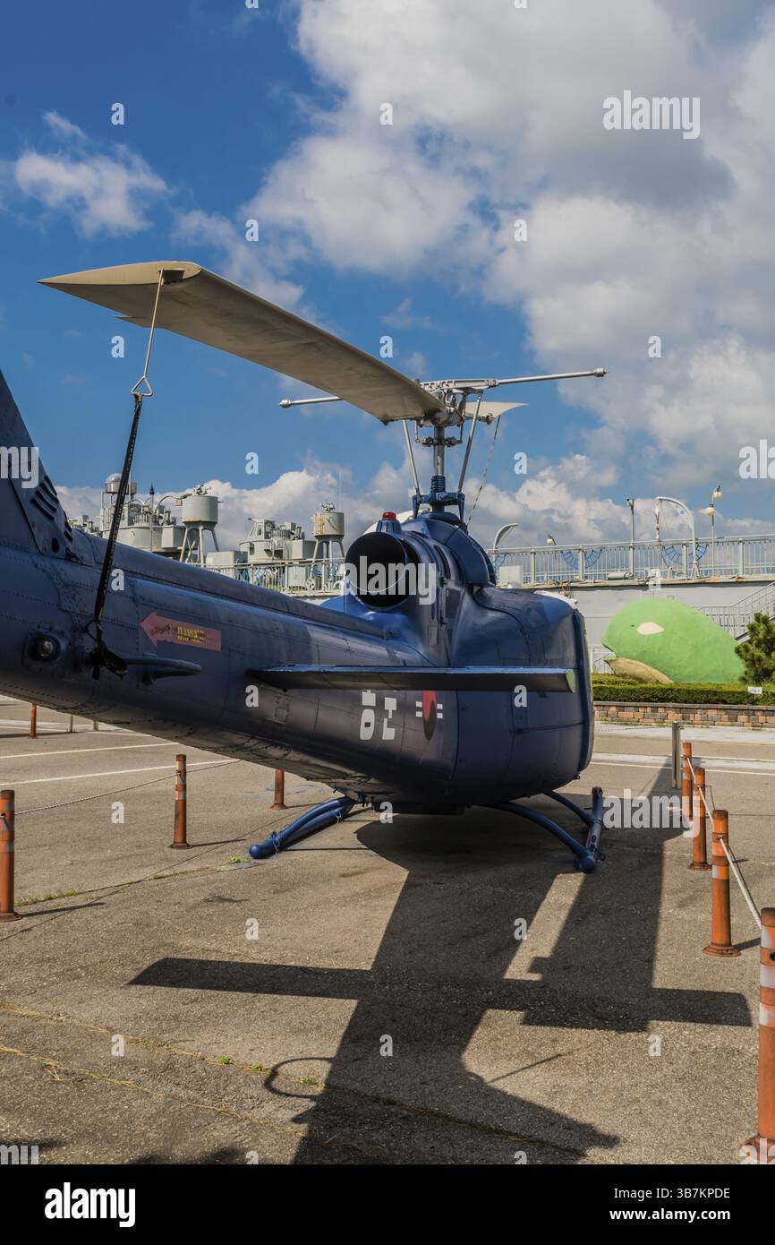 Seosan, South Korea. September 13, 2020: Rear view of Bell UH-1B ...