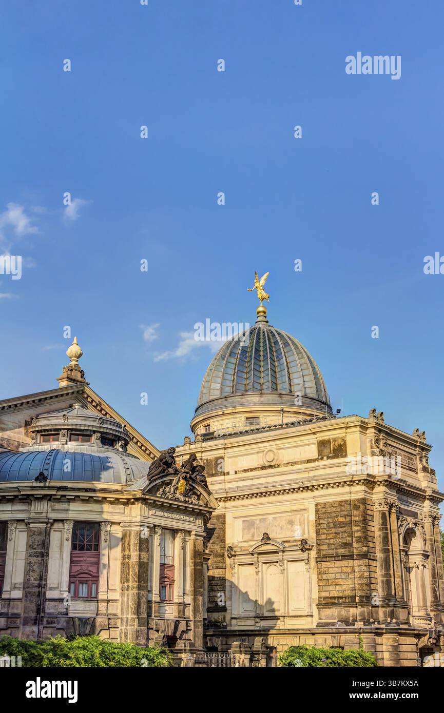 Academy of Fine Art - the Albertinum with glass dome in Dresden Stock ...