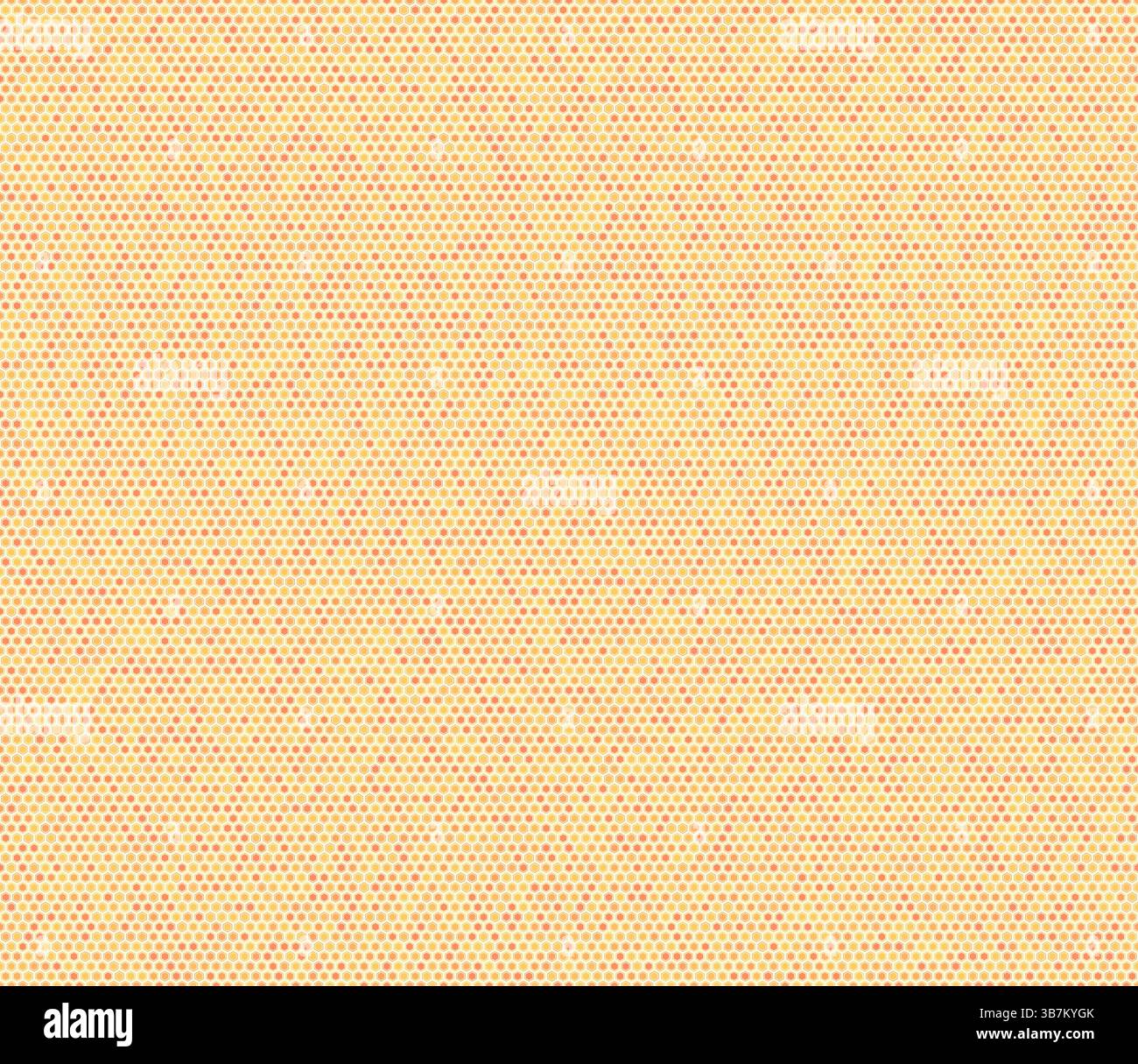 Mosaic hexagon shapes background. Hexagon mosaic cells with padding and ...