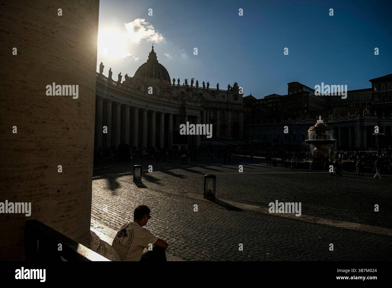 One day before the opening of the conclave General view of St. Peter s ...
