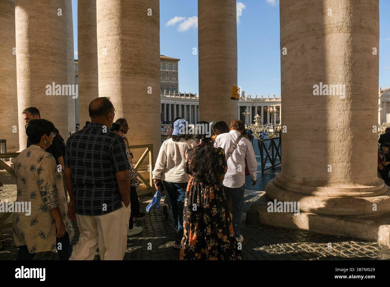 One day before the opening of the conclave People walk through the ...