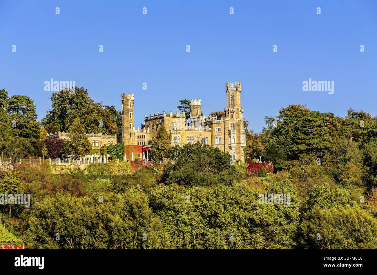 Eckberg Castle in Dresden a part from the three Elbe river hillside ...