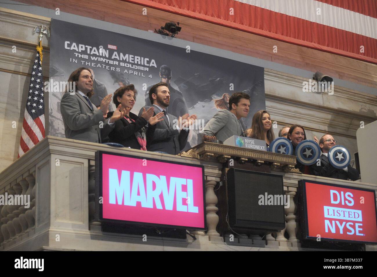 NEW YORK, NY - APRIL 01: Actors Sebastian Stan and Chris Evans, stars ...