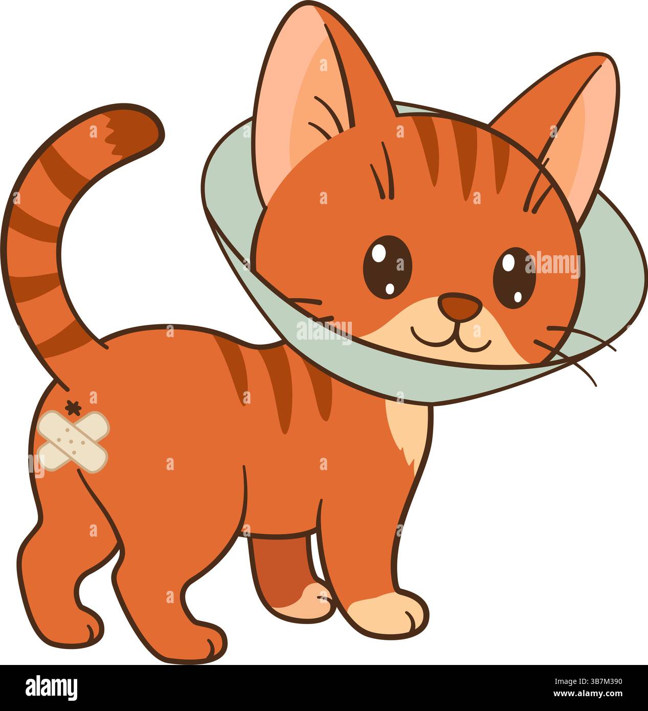 Cat after operation Stock Vector Images - Alamy