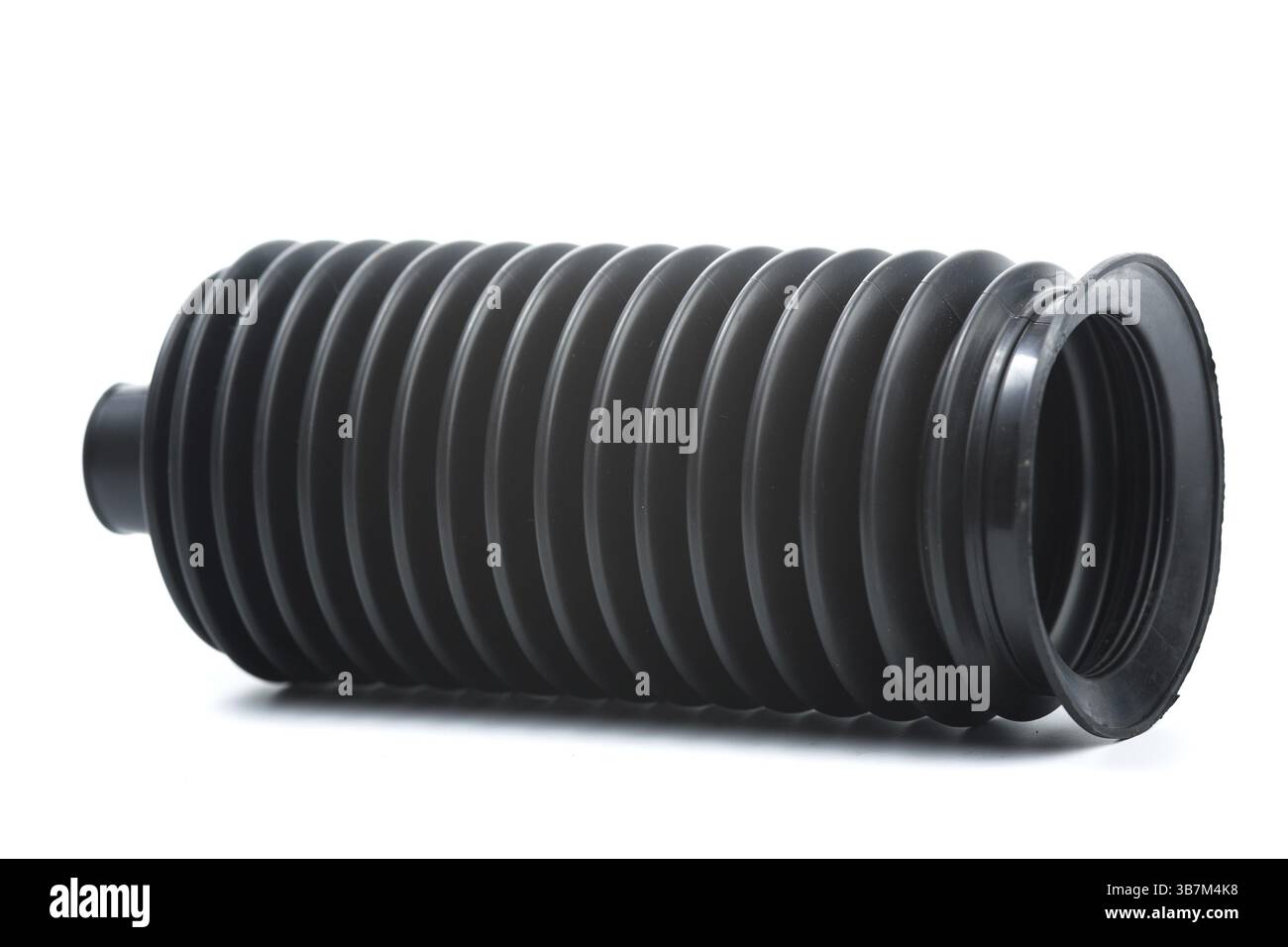 Black dust boot isolated on white background Stock Photo - Alamy