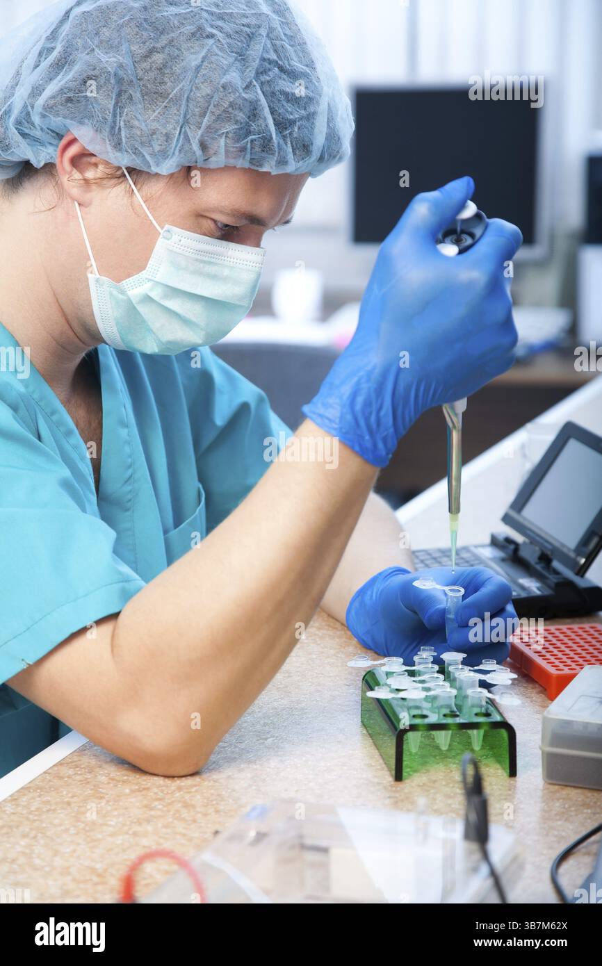 Workplace modern laboratory for molecular biology test Stock Photo - Alamy