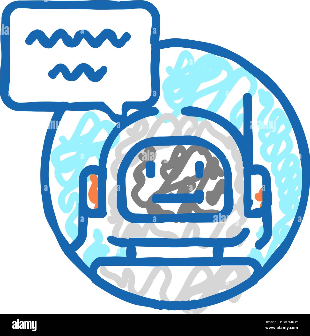 Robot toy symbol chatbot Stock Vector Images - Alamy
