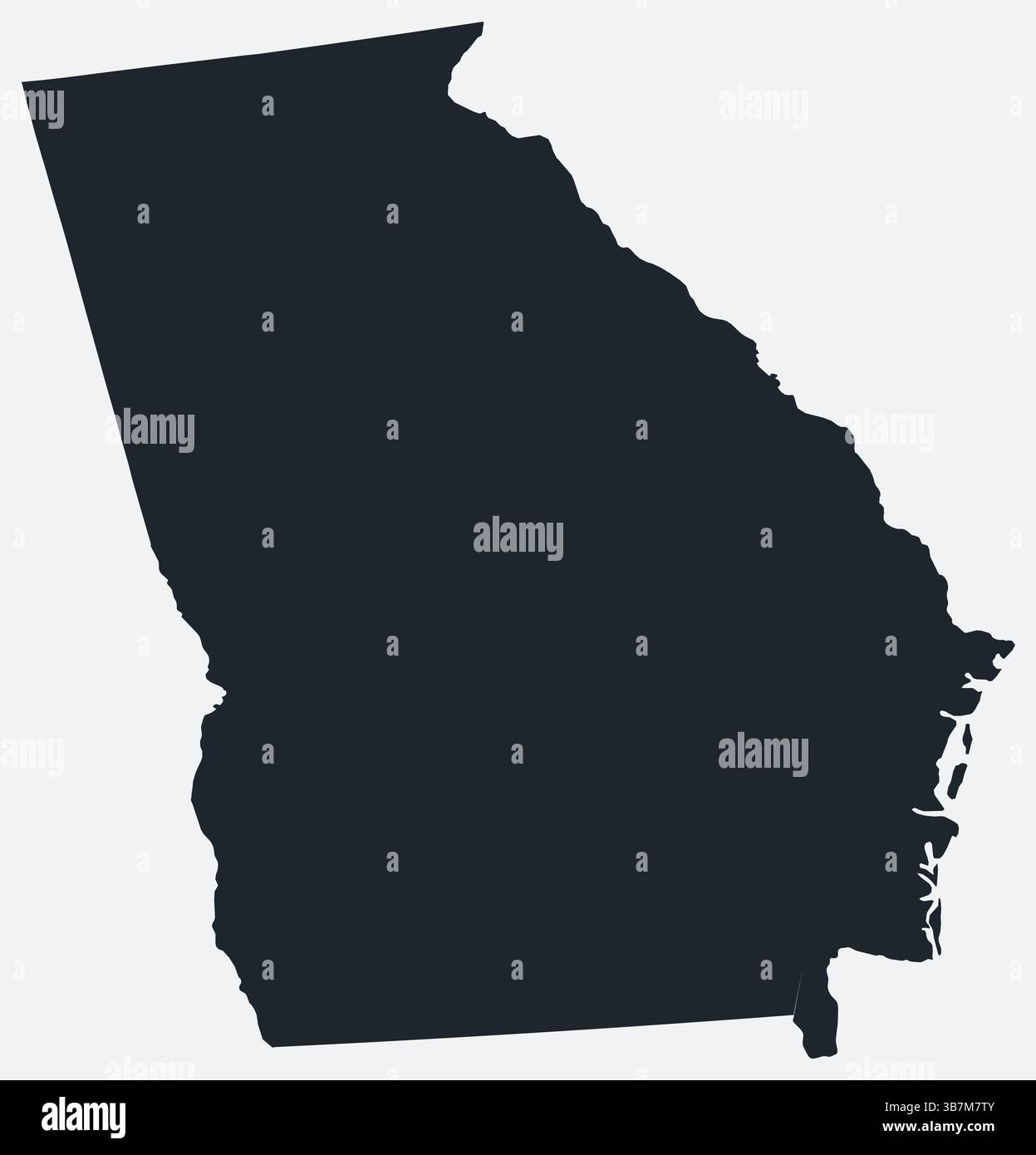 Blank Outline Of Georgia 7+ Thousand Georgia Map Silhouette