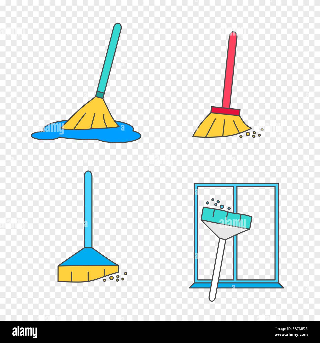 Disinfection service concept set Stock Vector Images - Alamy