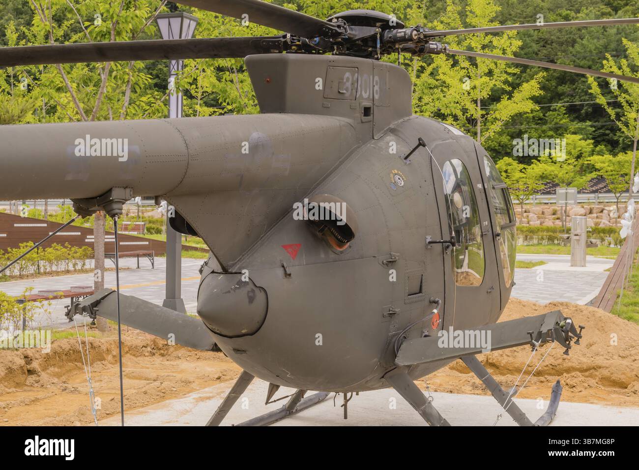 Seongju, South Korea. June 16, 2019: Right side view MD500 Defender ...