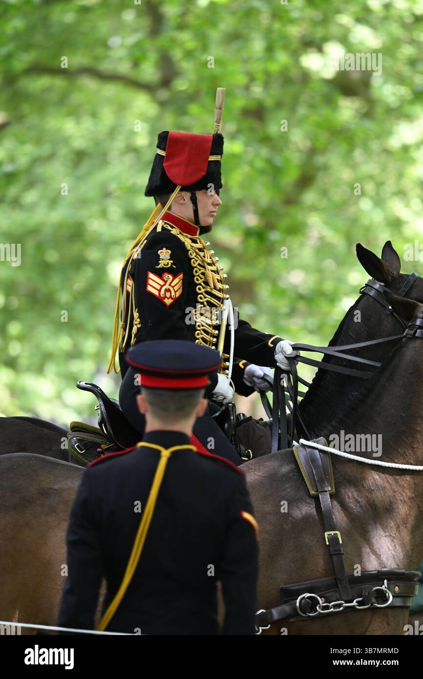 Hyde Park, London, UK. 6th May, 2025. 71 horses of The King’s Troop ...