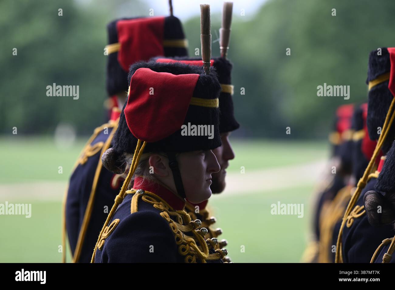 Hyde Park, London, UK. 6th May, 2025. 71 horses of The King’s Troop ...