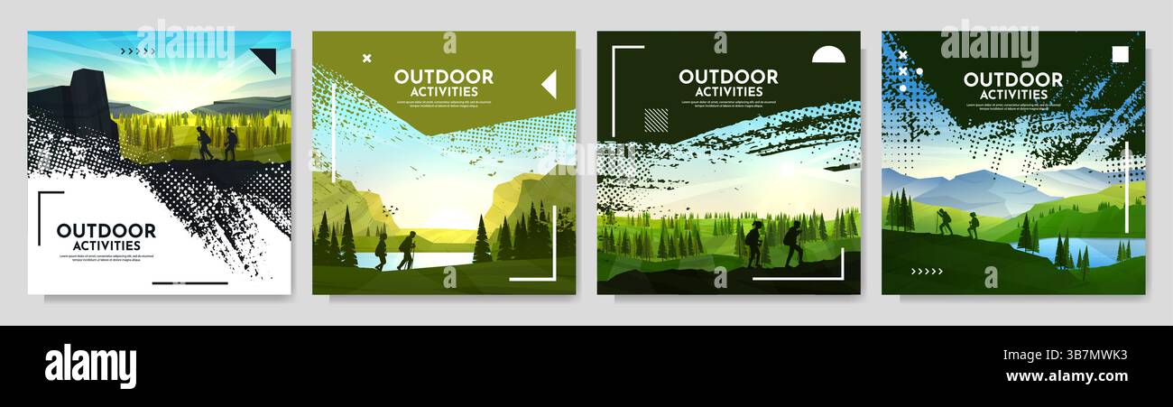 Eco tourism view Stock Vector Images - Alamy