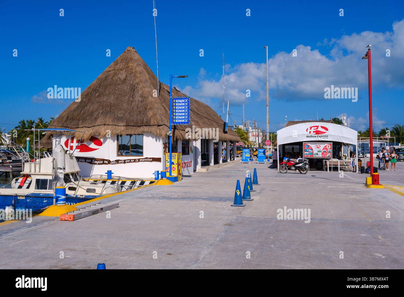 Holbox, Mexico - 9 February 2025: View of the Holbox Express ferry ...