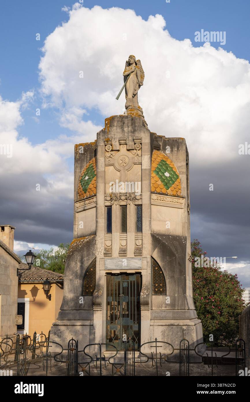Modernist mausoleum of the Bestard family, 19th century, Santa Maria ...