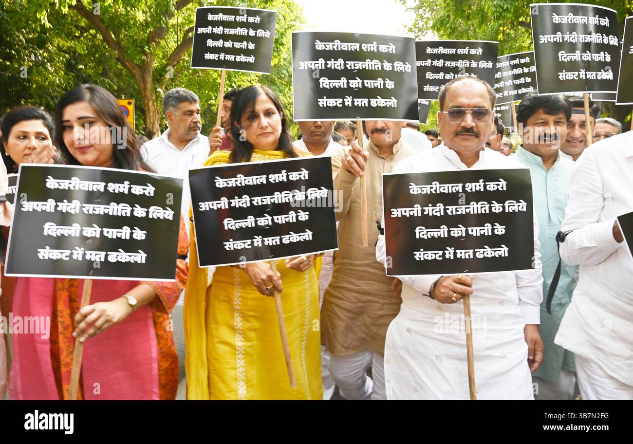 NEW DELHI, INDIA - MAY 6: Delhi BJP president Virendra Sachdeva and ...