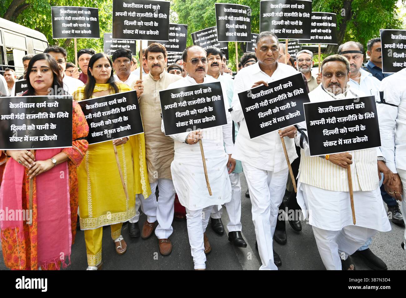 NEW DELHI, INDIA - MAY 6: Delhi BJP president Virendra Sachdeva and ...