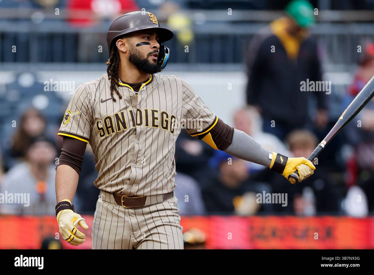 PITTSBURGH, PA - MAY 03: San Diego Padres outfielder Fernando Tatis Jr ...
