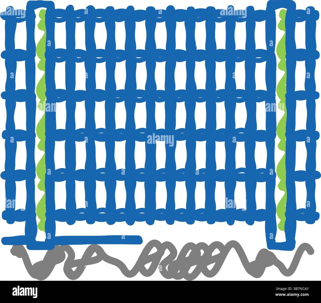 wire fence icon doodle illustration Stock Vector Image & Art - Alamy