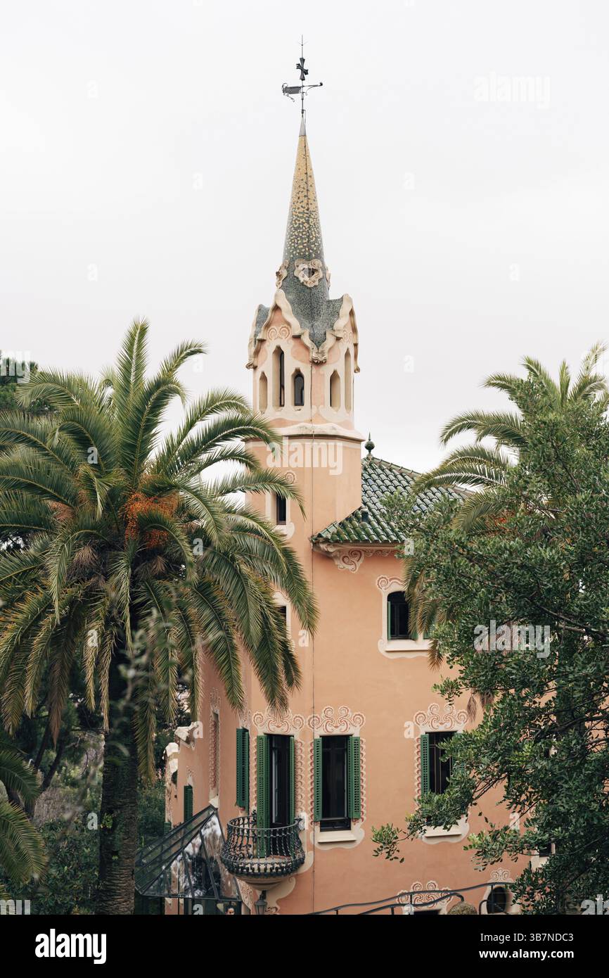 Gaudi House Museum in the Park Guell, Barcelona, Spain Stock Photo - Alamy