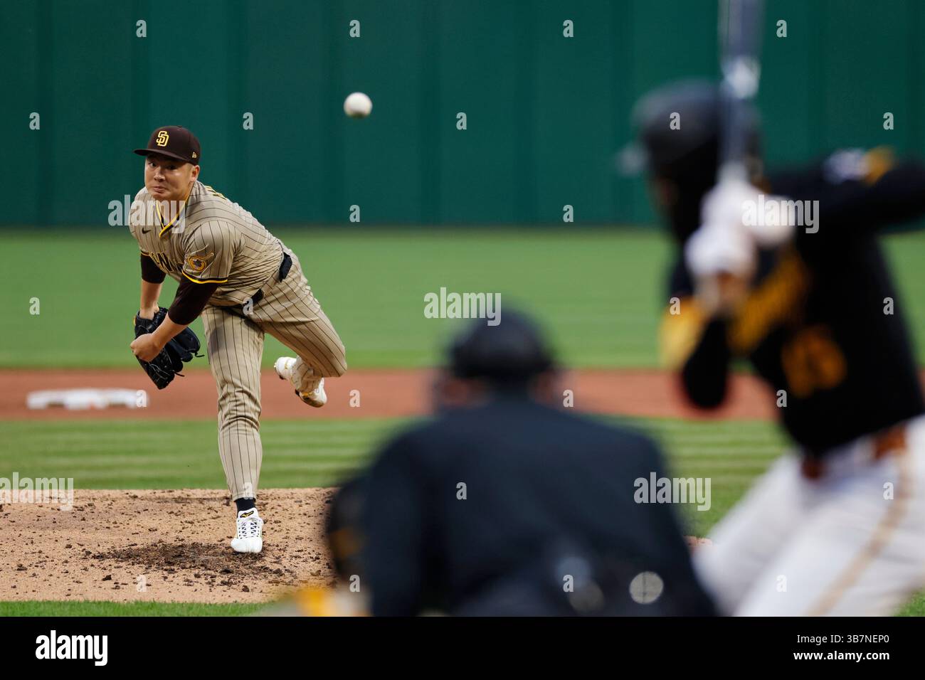 PITTSBURGH, PA - MAY 03: San Diego Padres pitcher Yuki Matsui (1 ...