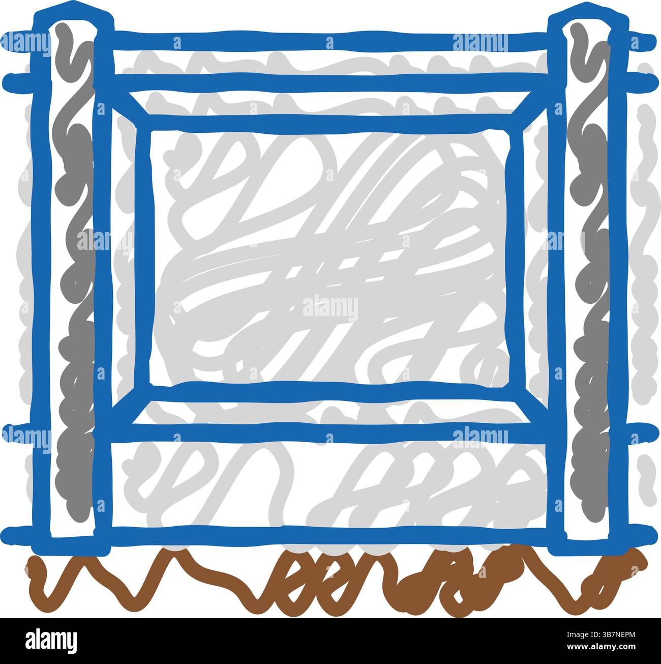 panel fence icon doodle illustration Stock Vector Image & Art - Alamy