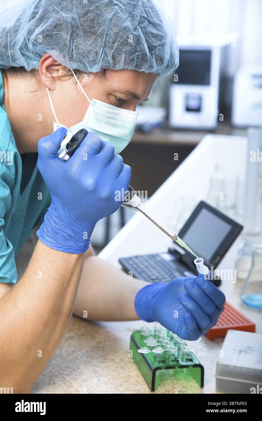 Workplace modern laboratory for molecular biology test Stock Photo - Alamy