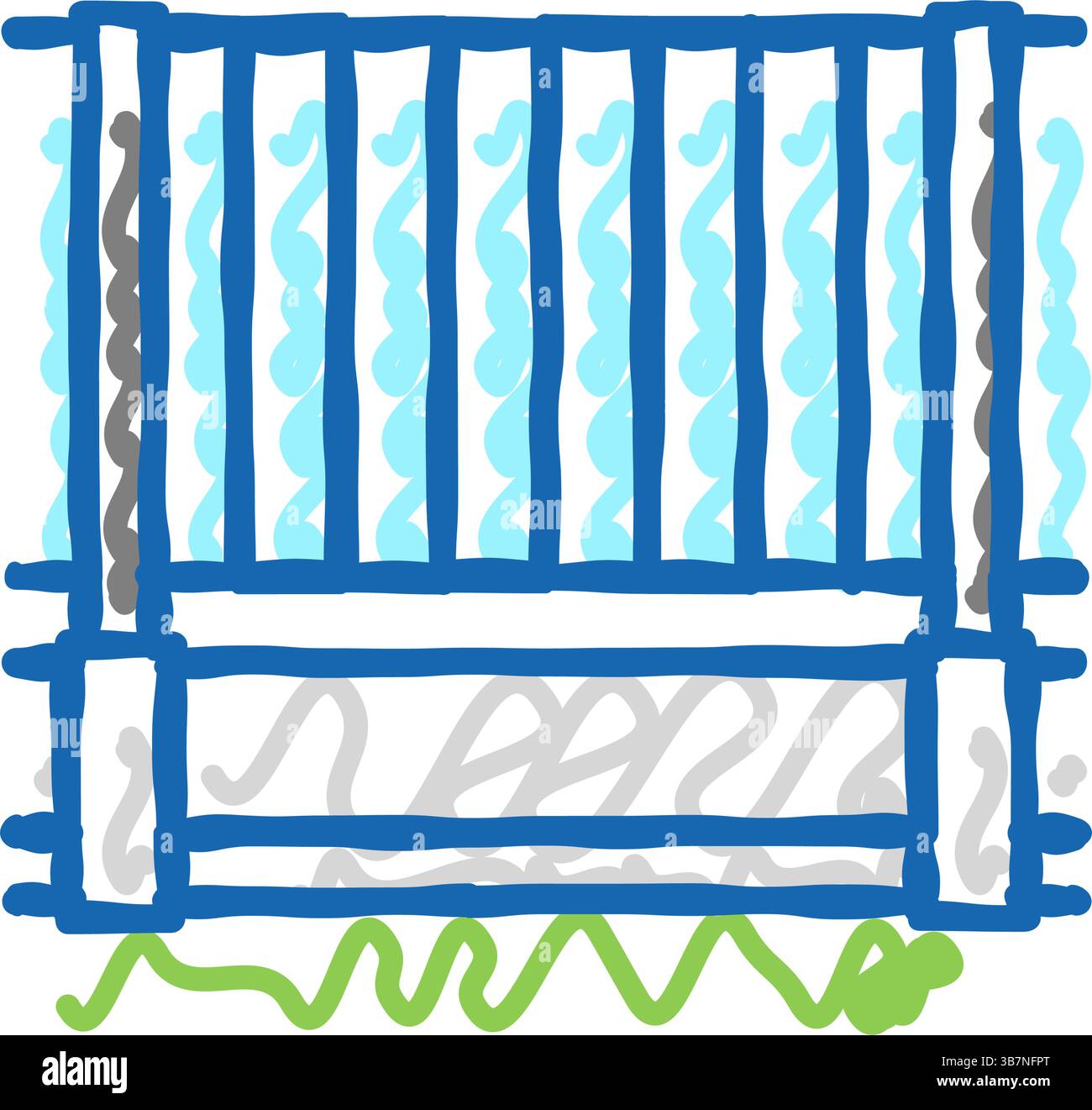 house fence icon doodle illustration Stock Vector Image & Art - Alamy