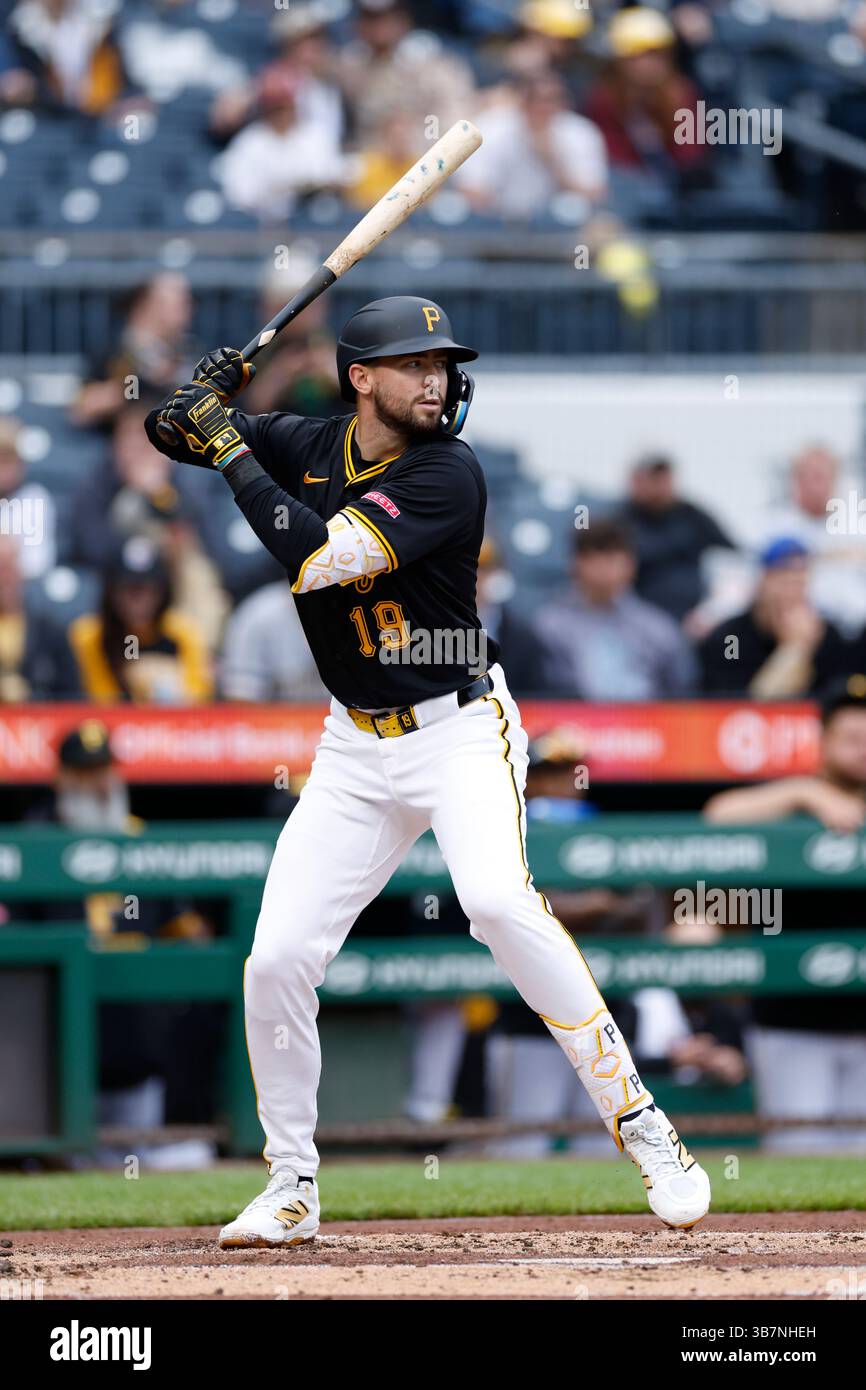 PITTSBURGH, PA - MAY 03: Pittsburgh Pirates shortstop Jared Triolo (19 ...