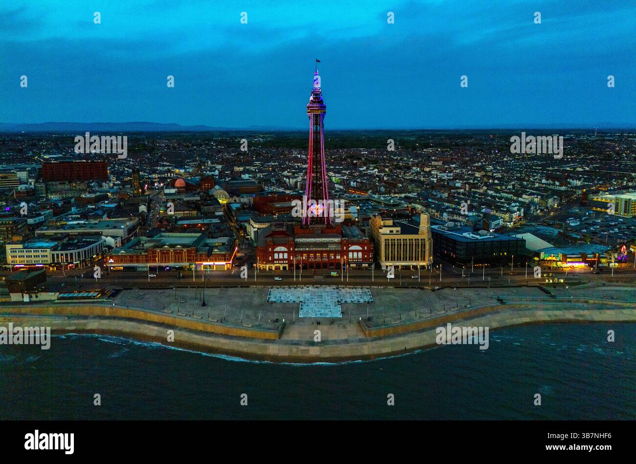 Blackpool Tower is lit up as historic landmarks across the UK are ...