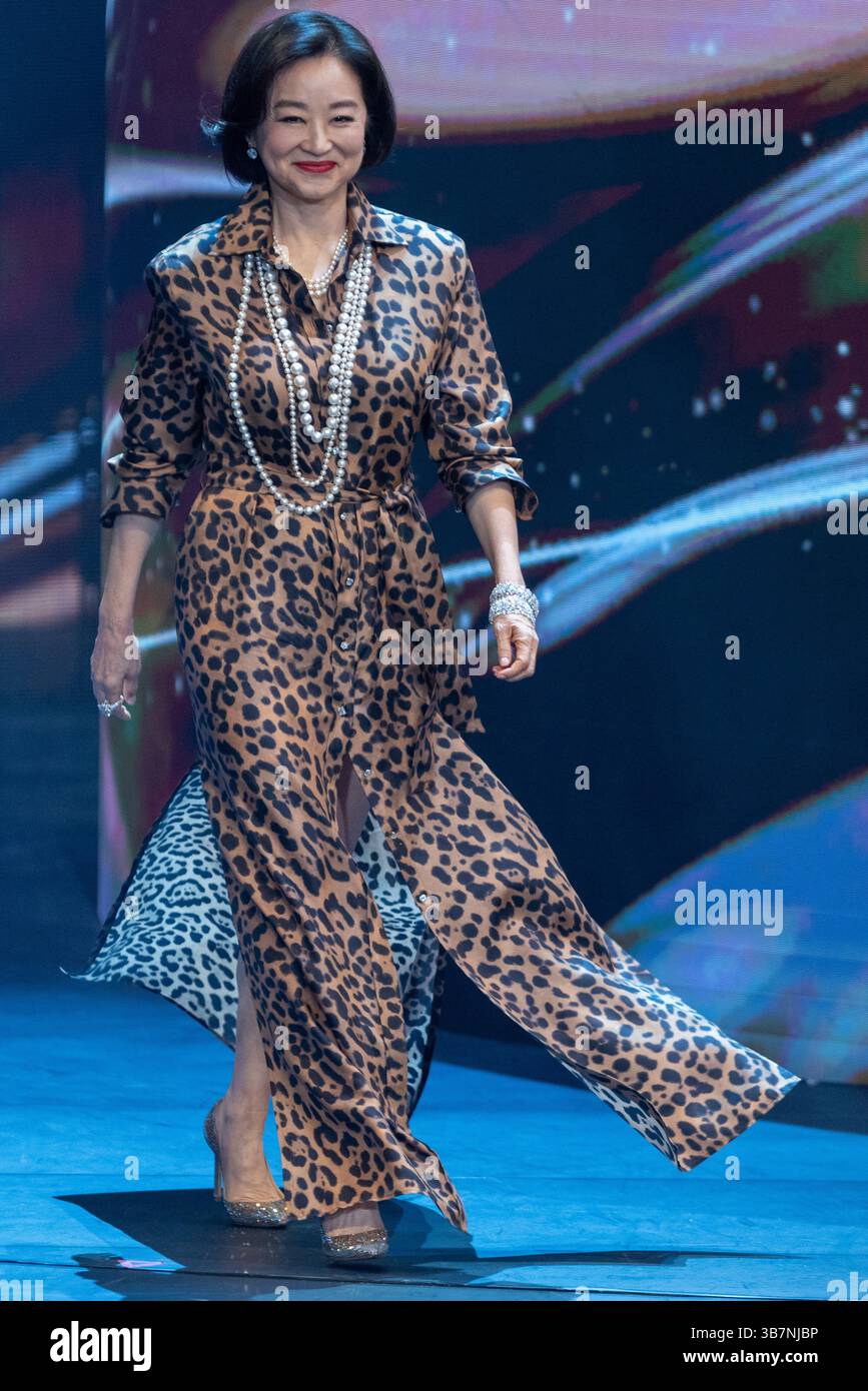 Taiwanese actress Brigitte Lin Ching-hsia attend the 43rd Hong Kong ...