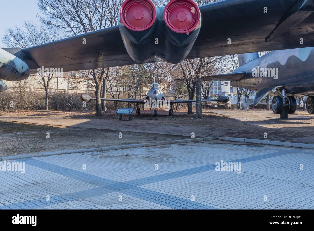 Seoul, South Korea. January 10, 2020: Lockheed T-33 Shooting Star with ...