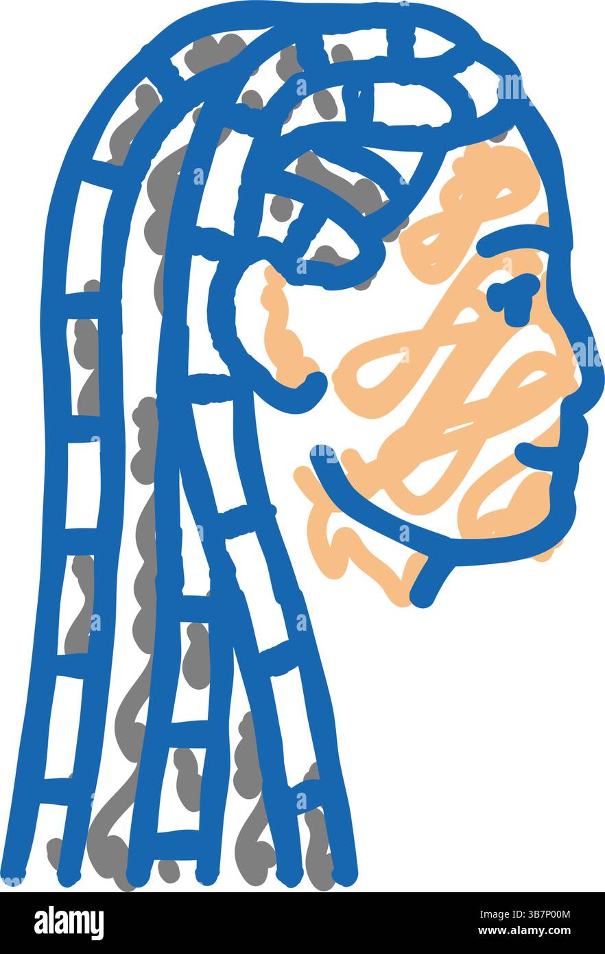 Blonde bob hairstyle Stock Vector Images - Alamy