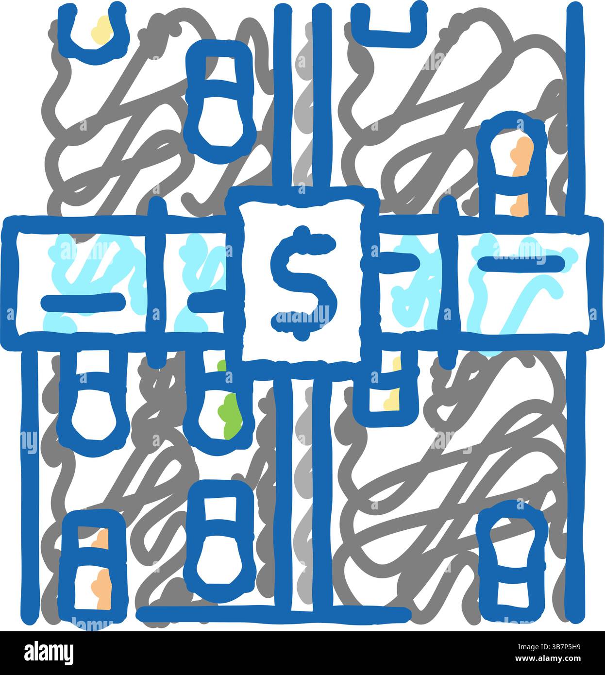 toll road icon doodle illustration Stock Vector Image & Art - Alamy